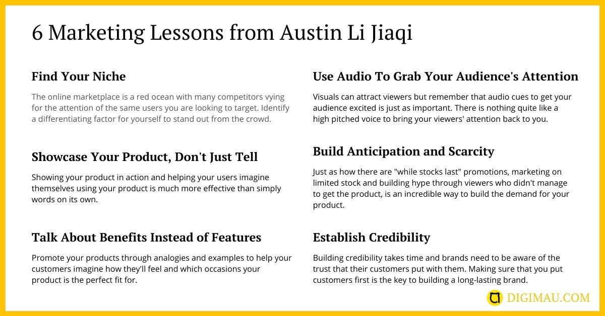6 Must Learn Marketing Lessons From Austin Li Jiaqi – Digimau
